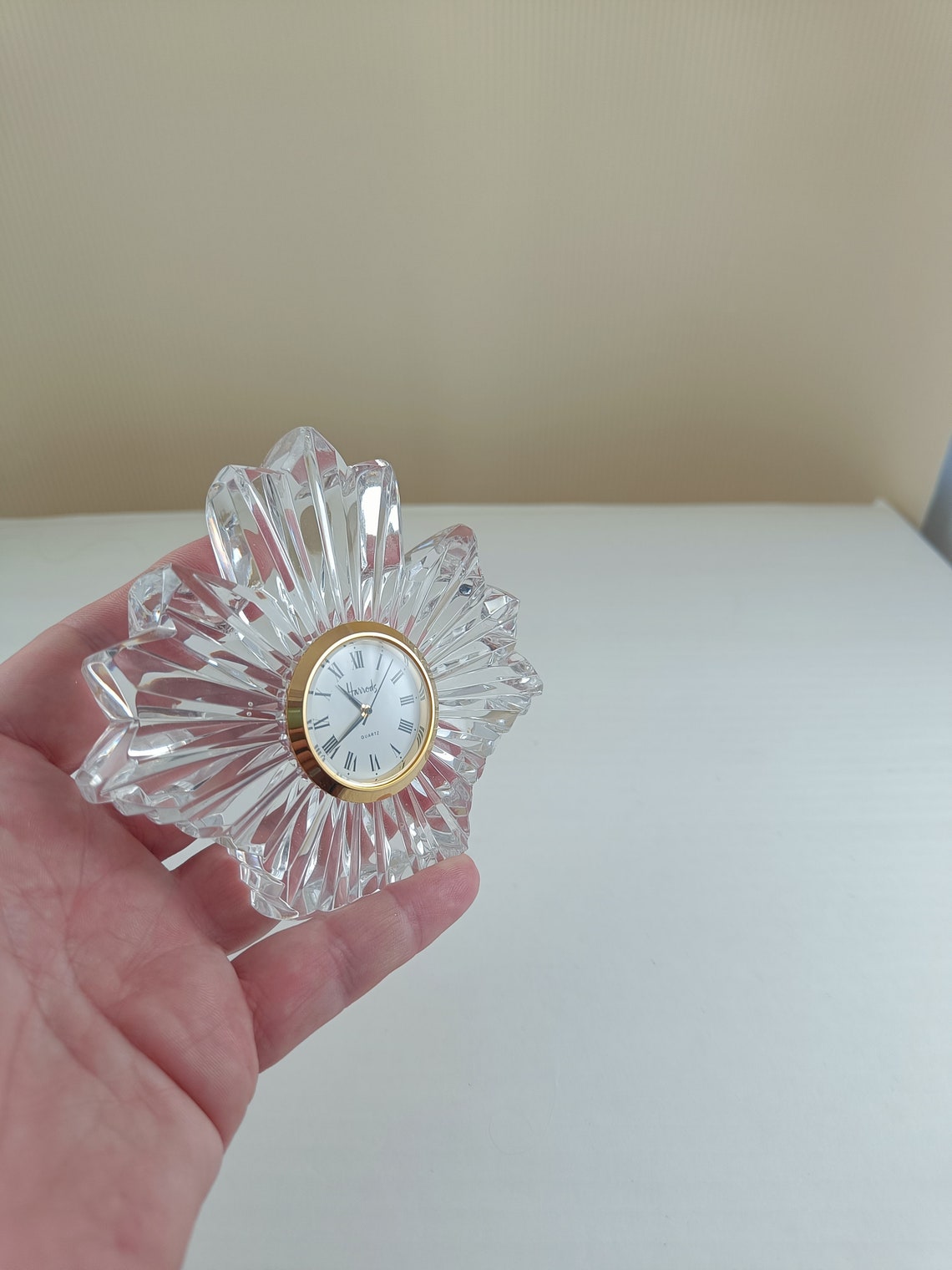 Vintage Mini Clock Mantel Table Clock, Collectible Dollhouse Clock ...
