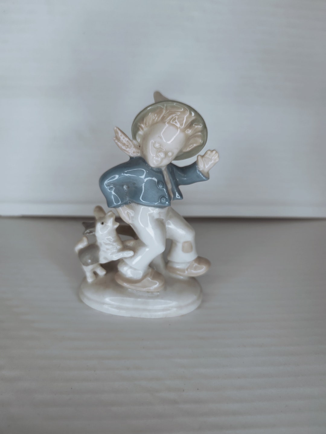 Vintage Porcelain Happy Boy Figurine GDR - Etsy