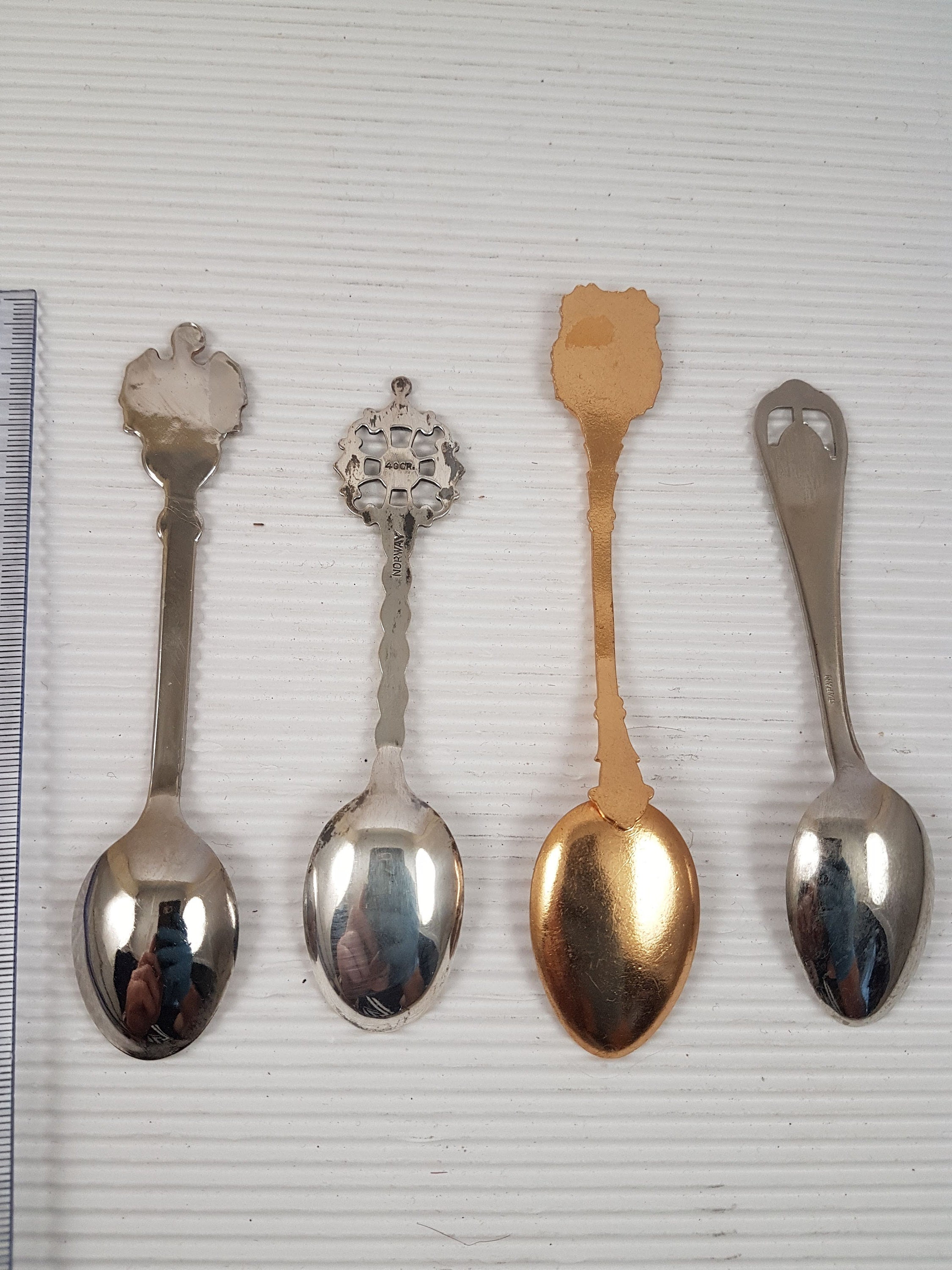 Vintage Collectible Teaspoon Souvenir Venezia Moskva Washington Norway ...