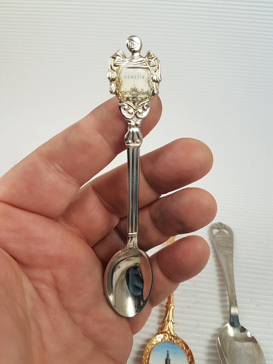 Vintage Collectible Teaspoon Souvenir Venezia Moskva Washington Norway ...