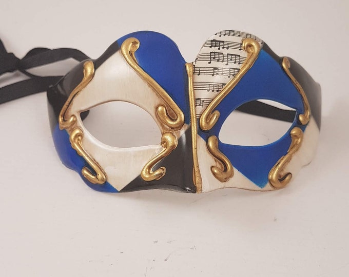 Original Venetian Commedia Dell'arte Mask Hand Painted Carnival Parties ...