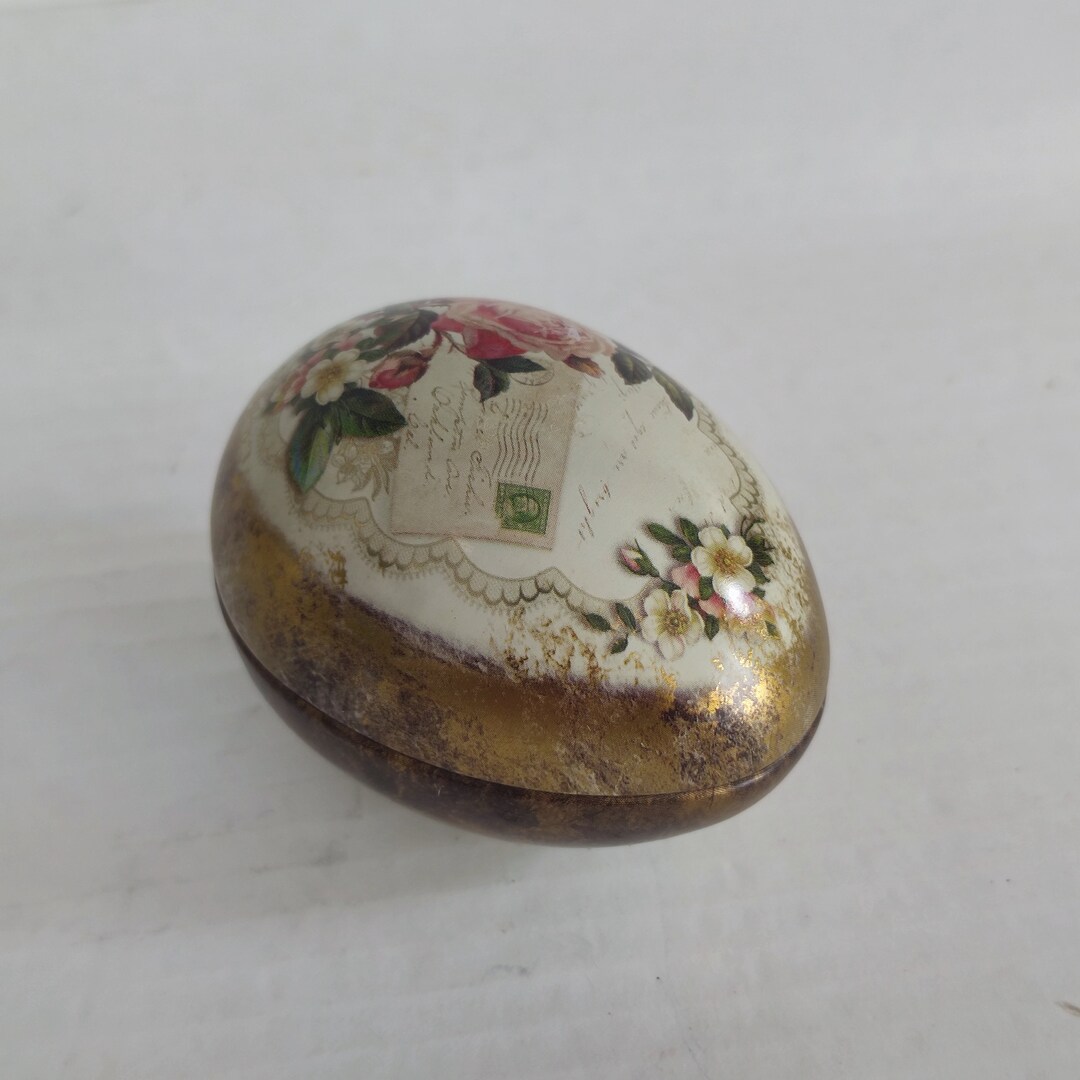 Vintage Egg Box, Metal, Victorian Style - Etsy