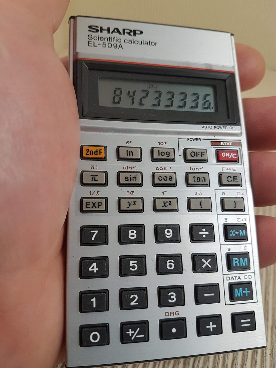 Vintage SHARP EL-509A Scientific Calculator With Case Vintage Made in ...