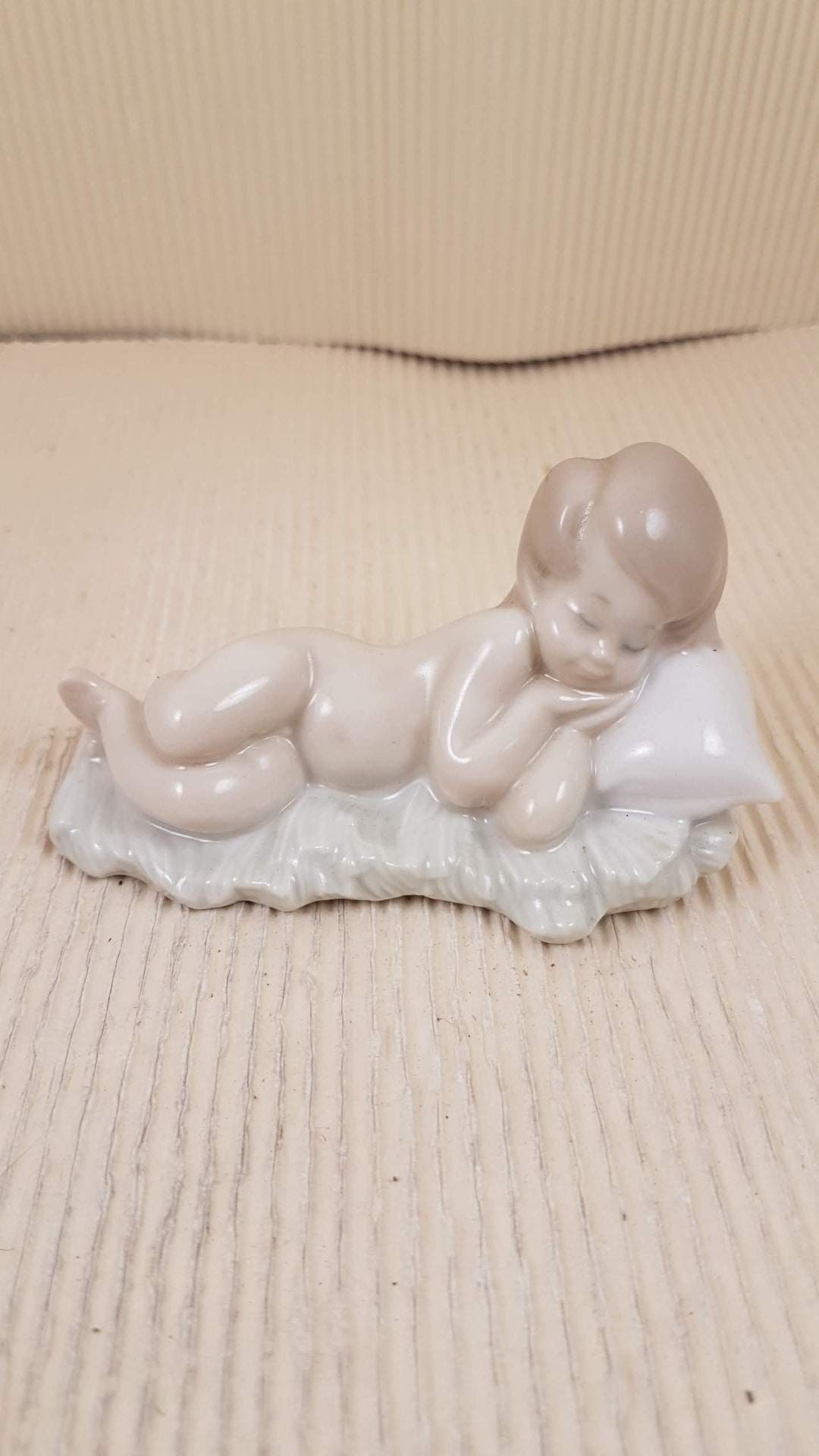 Lladro Porcelain Sleeping Boy Angel Figurine Vintage Collectible - Etsy