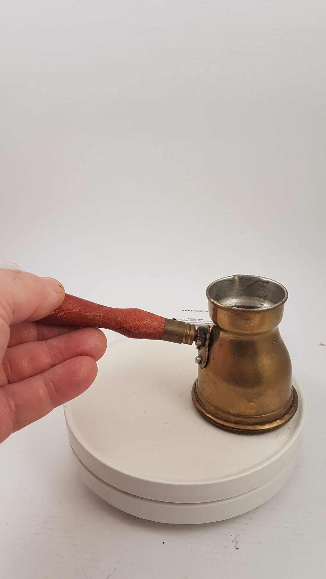 Vintage Antique Copper Turkish Tea Kettle Tea Pot Teapot With Wooden ...