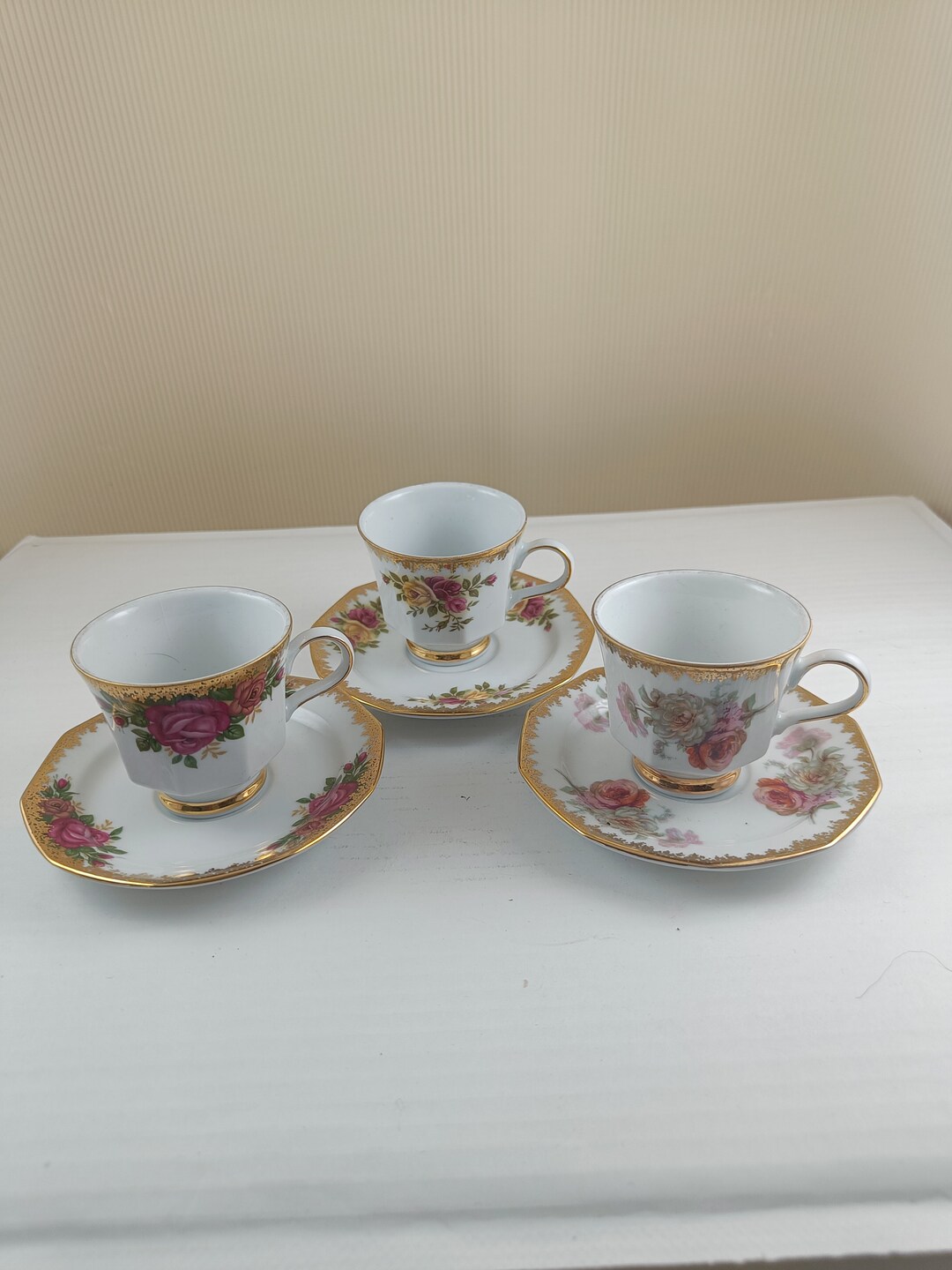 Vintage Winterling Set of Cup and Plate Bavaria Porcelain Set of Three ...