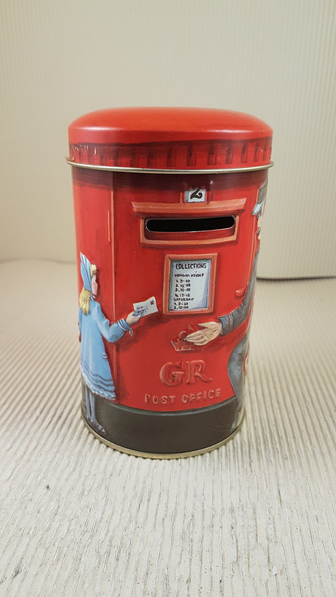 Churchills Heritage of England Post Box money Box Tin Coin Bank Empty ...