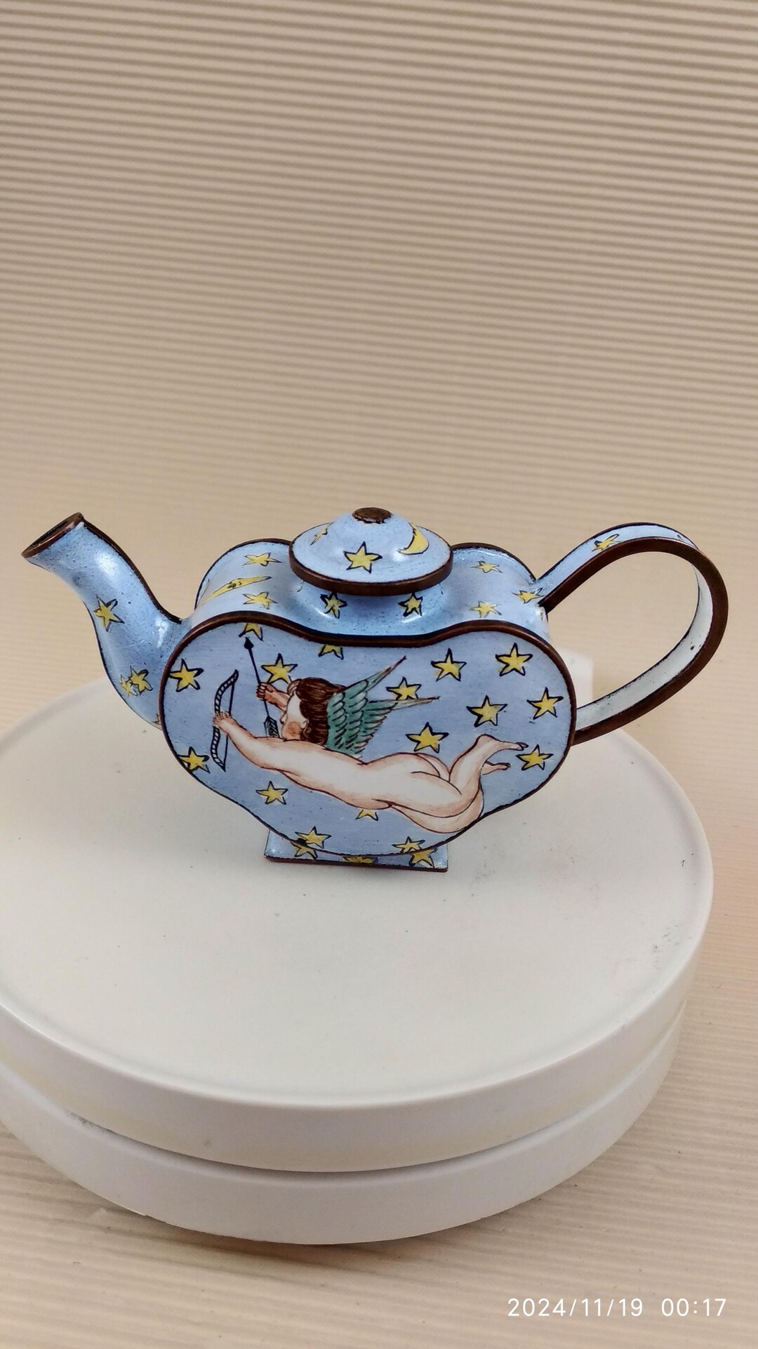 Miniature Teapot Vivian Chan Angel Stars Collectible - Etsy