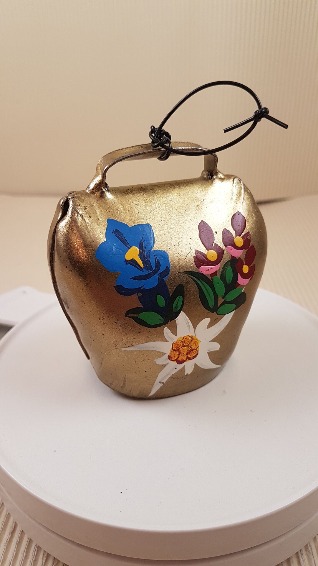 Vintage Austrian Brass Cow Bell - Etsy