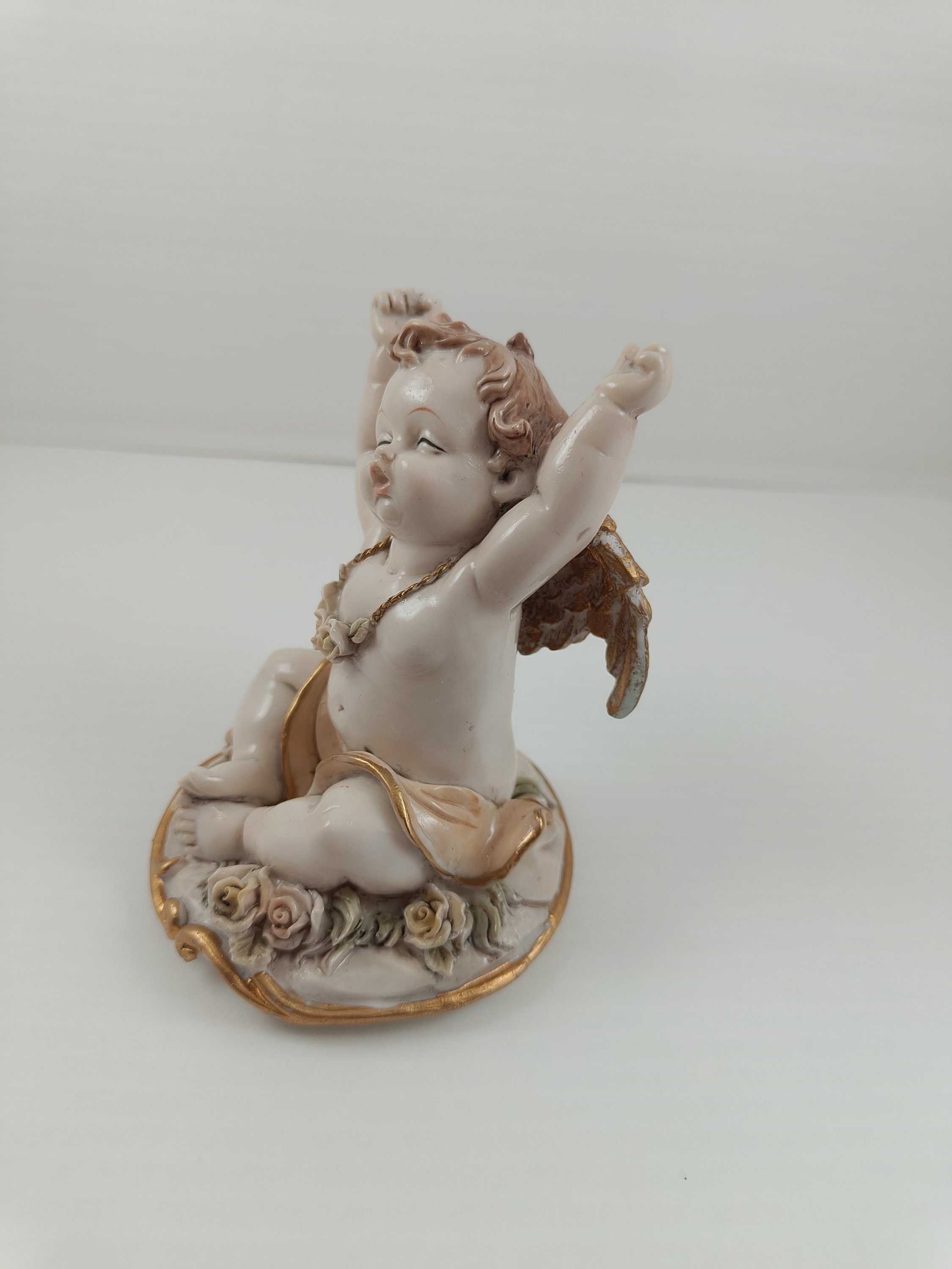 Vintage Cherub Figurine Happy Baby Angel - Etsy