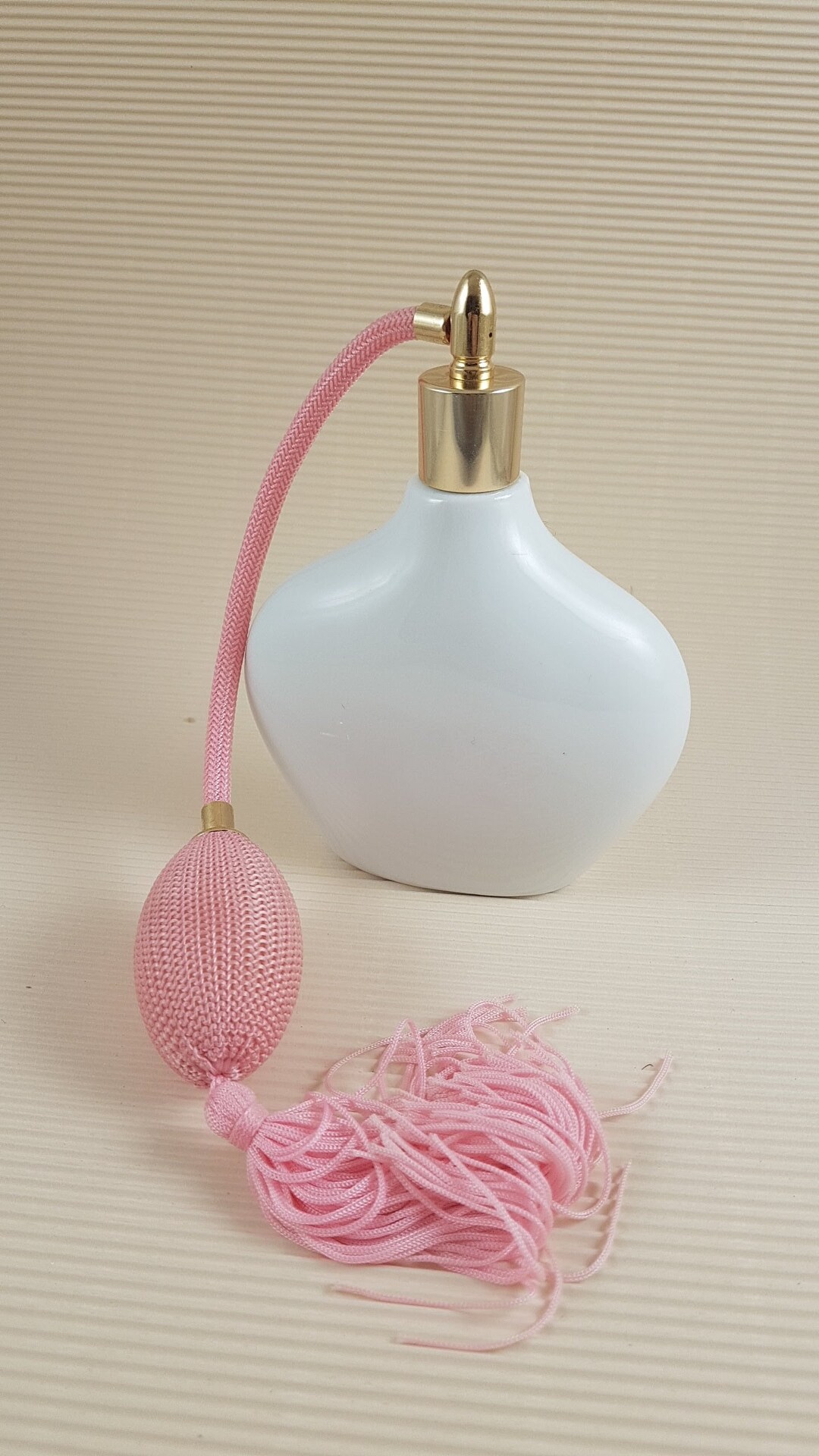 Vintage Perfume Bottle Atomizer Spray White Pink - Etsy