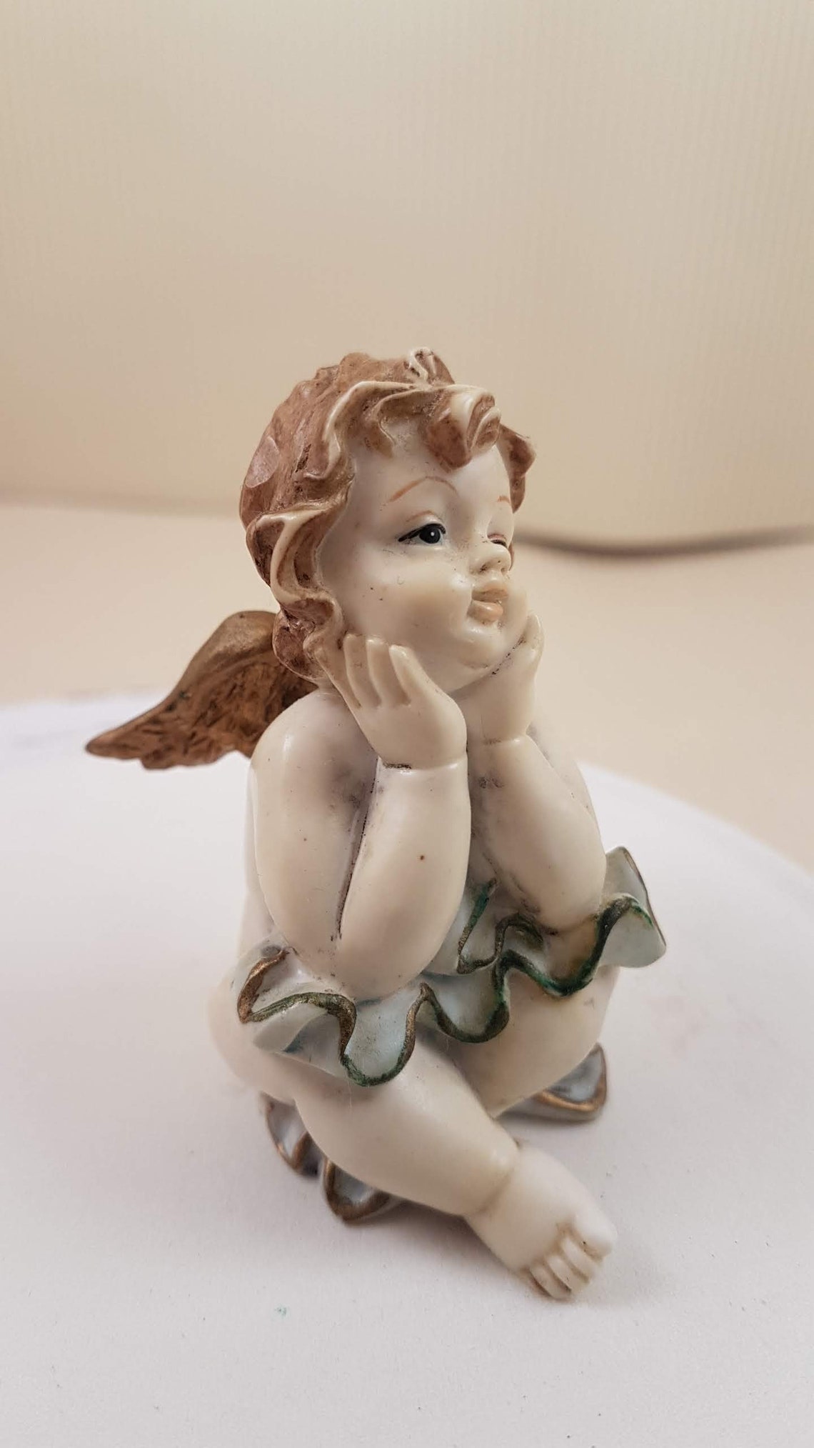 Vintage Cherub Figurine Mini Angel - Etsy