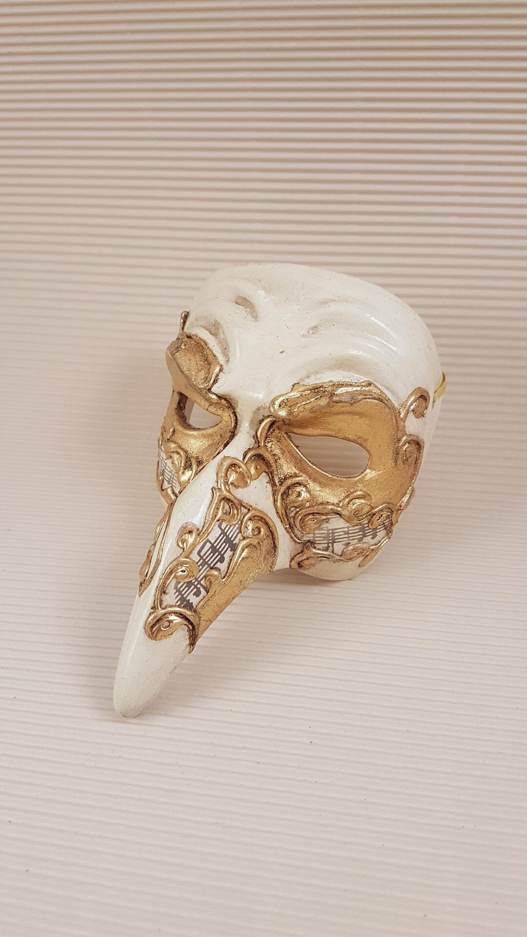 Venetian Long Nose Casanova Mask, Original Handpainted Made in Italy ...