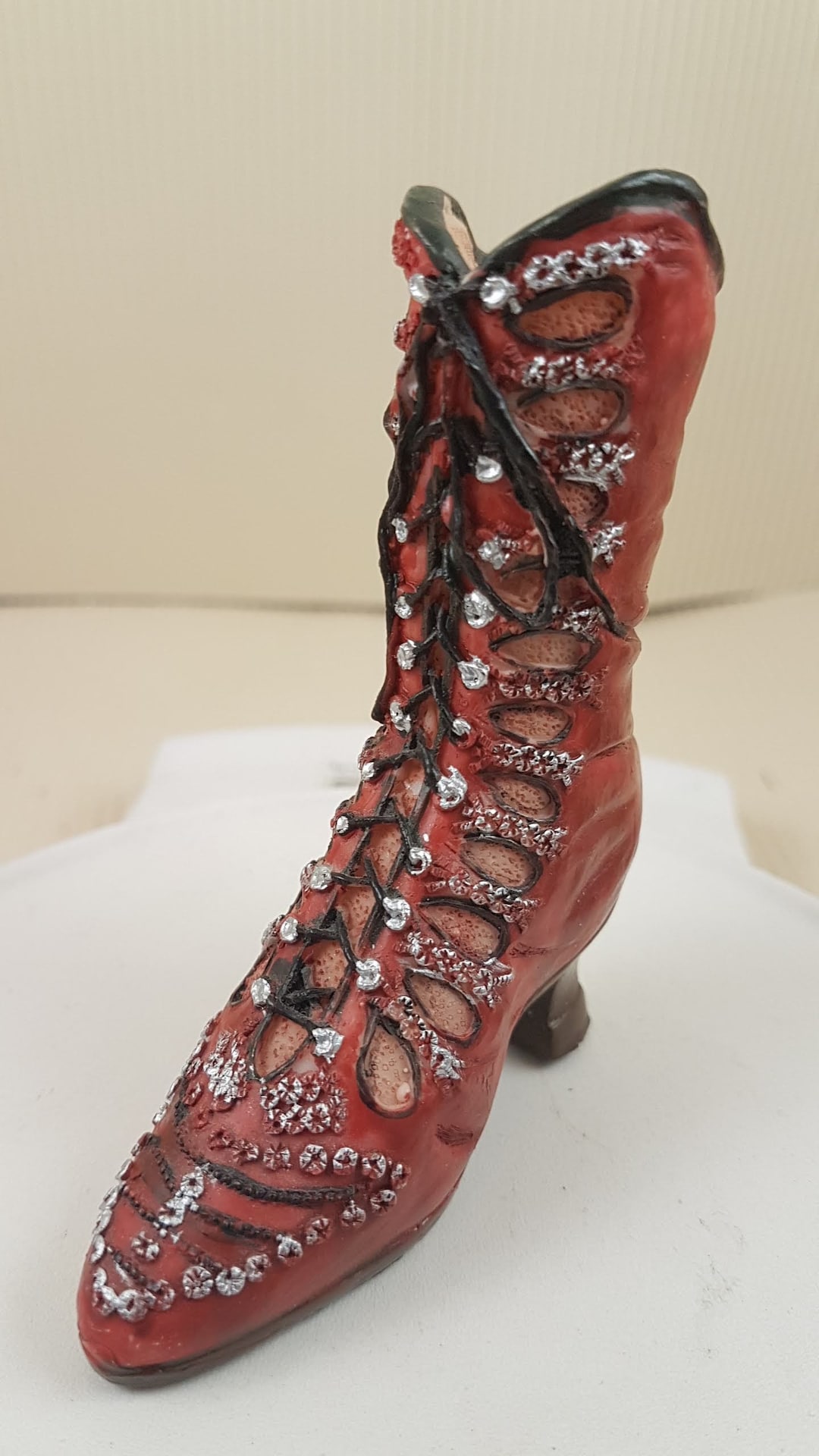Red Mini Heel Shoe: Decorative Collectible - Etsy