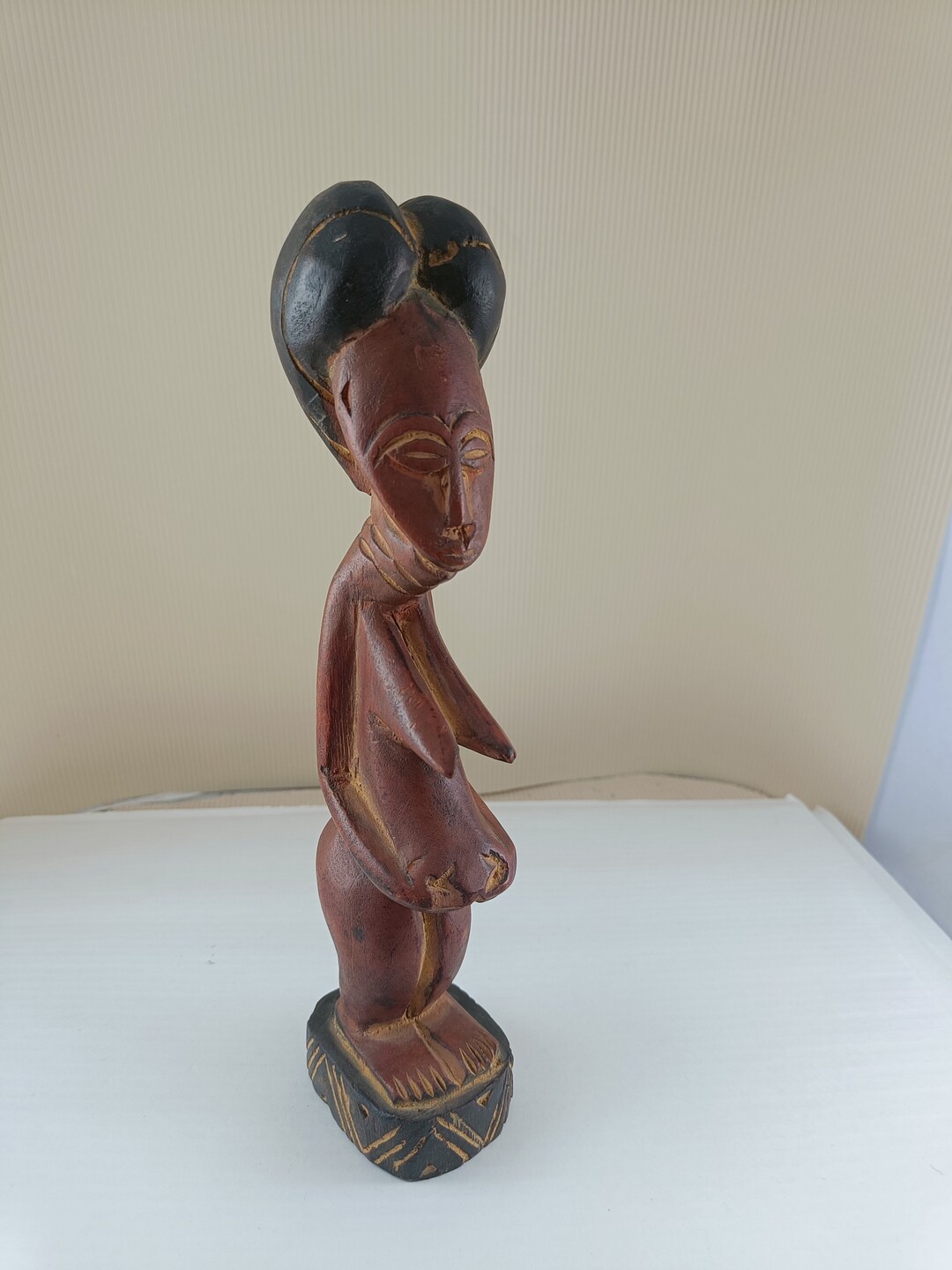 Vintage Carved African Tribal Statue Wooden - Etsy