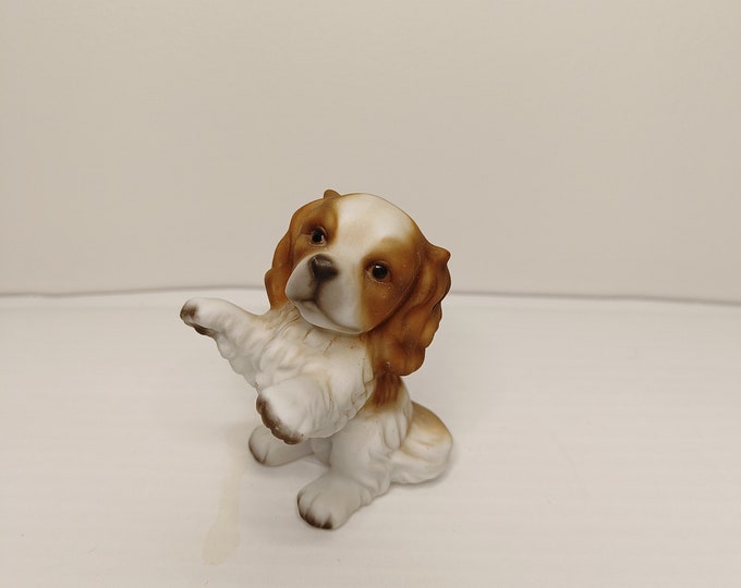 Sandicast Cocker Spaniel Dog Sculpture, Knick Knack, Puppy Realistic ...