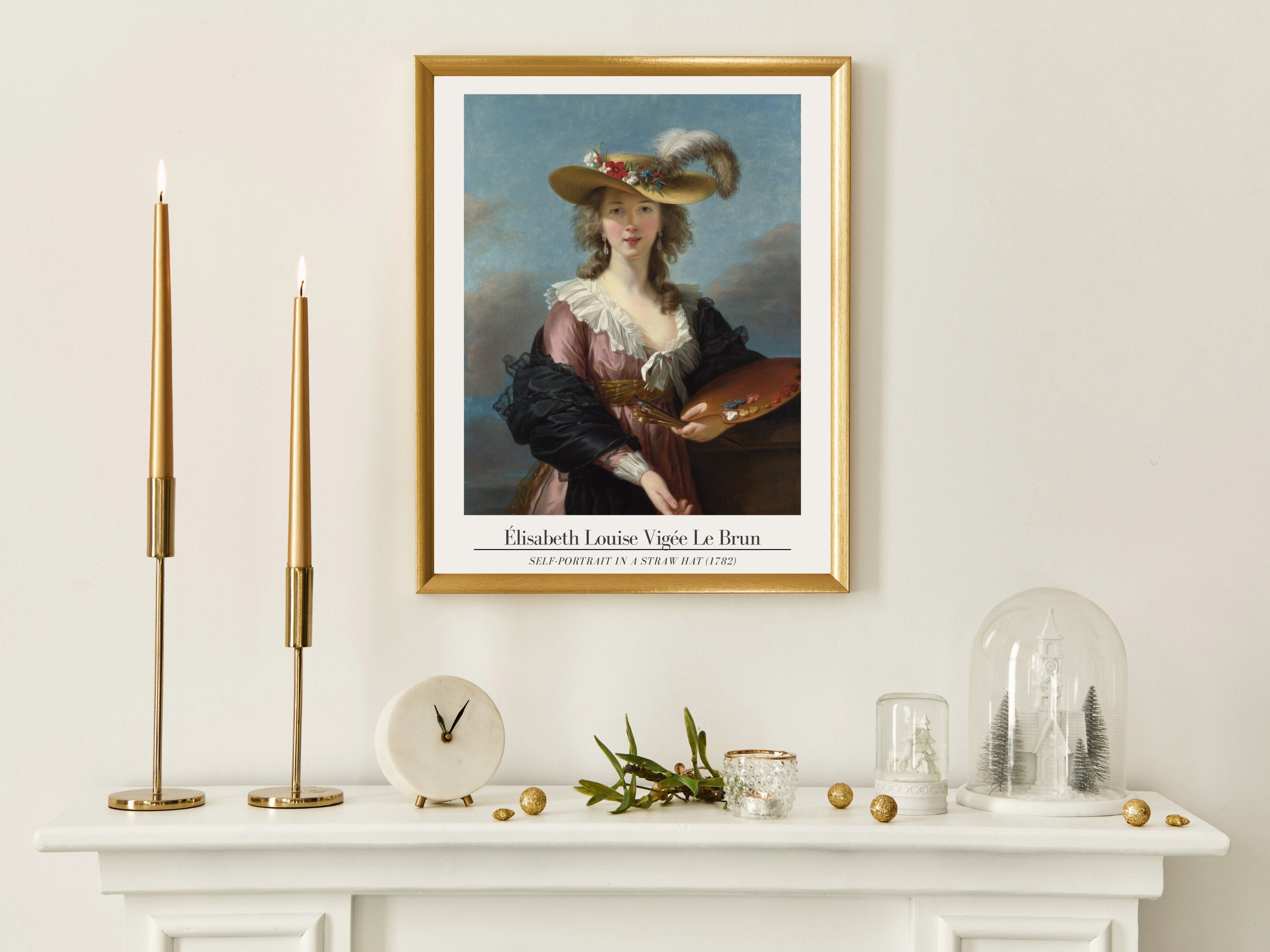 Elisabeth Vigee Lebrun Self Portrait In A Straw Hat