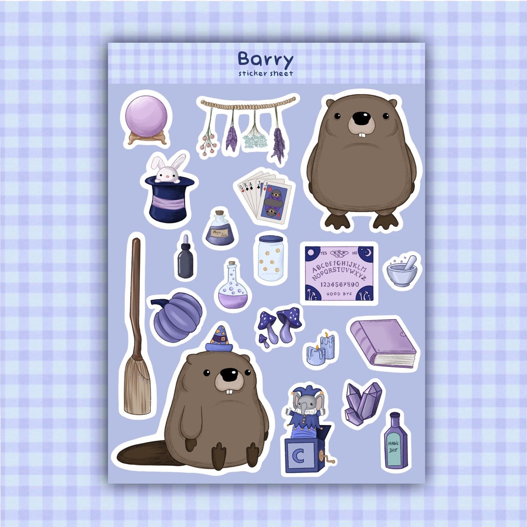 Barry Sticker Sheet Cute Stickers for Planners Notebooks - Etsy