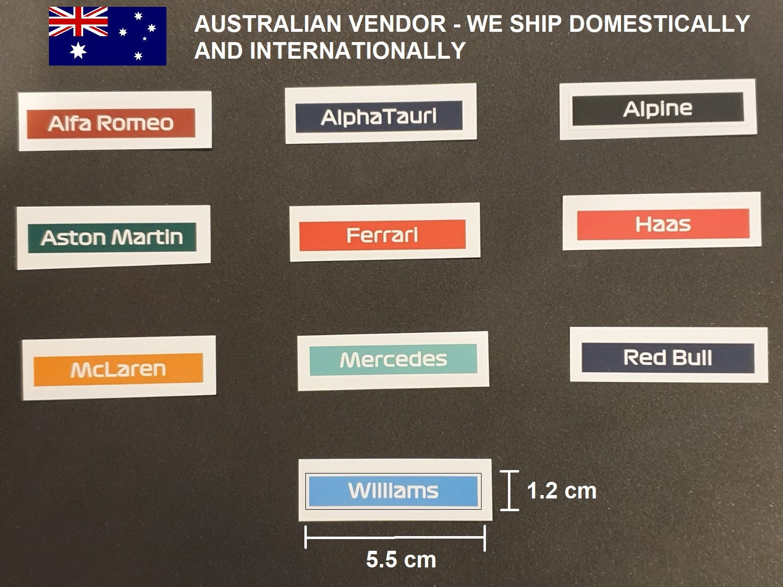 F1 Team Sticker F1 Team Name Sticker F1 Sticker Formula One Sticker - Etsy