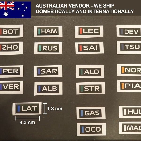 Driver Name Sticker - Etsy