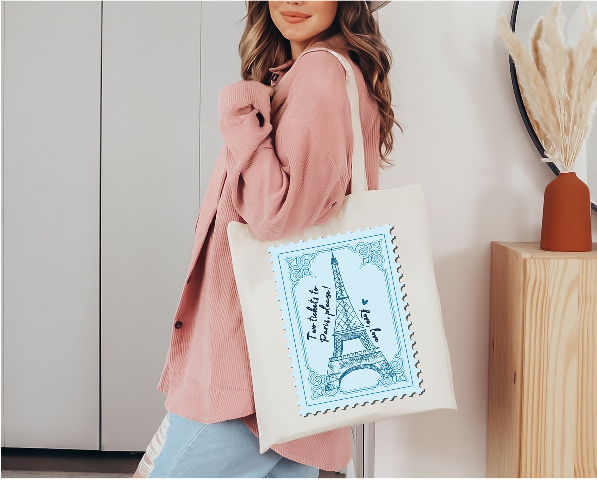 Paris Tote Bag, Traveler Tote Bag, Paris Trip Bag, Europe Travel Bag ...