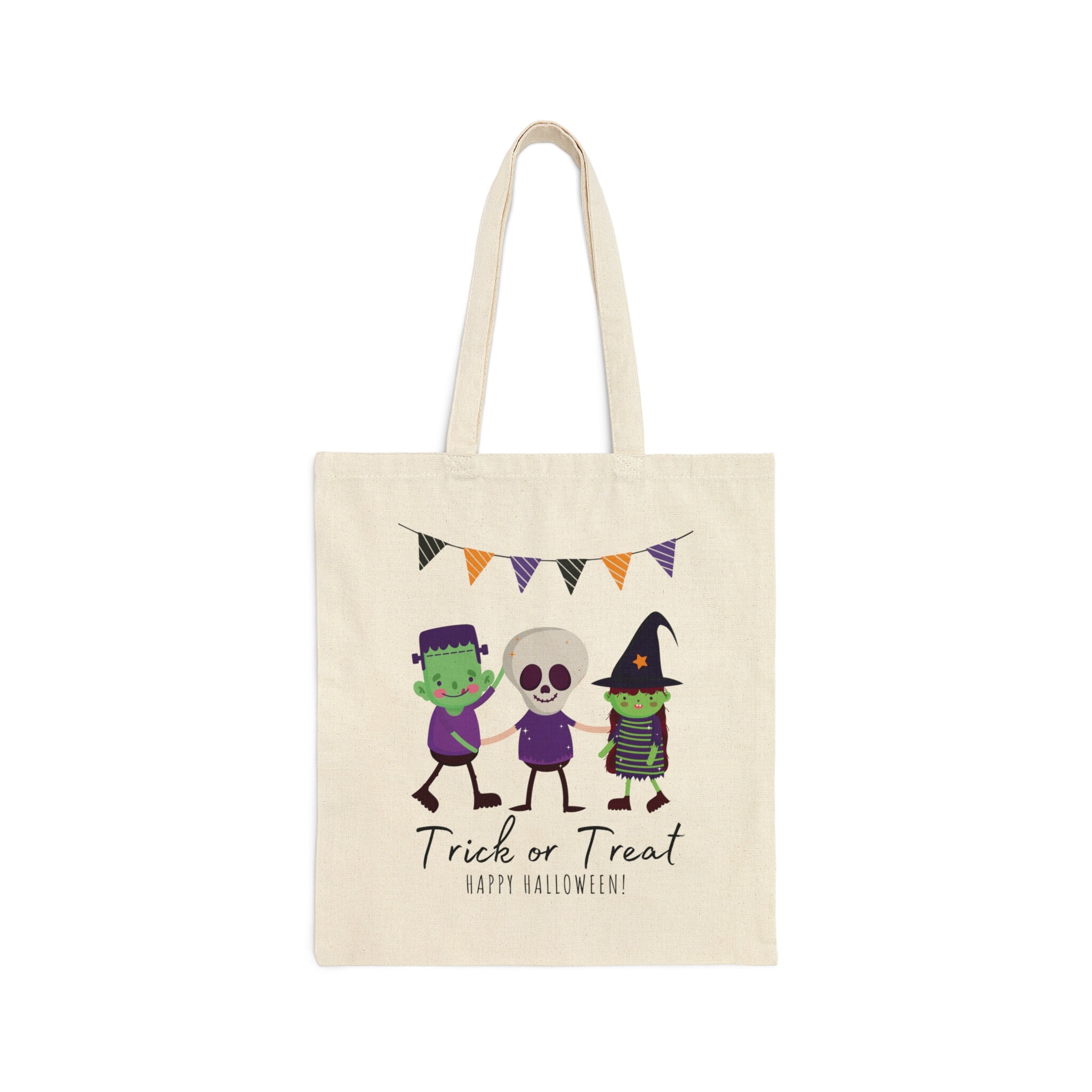 Trick or Treat Tote Bag Happy Halloween Tote Bag Halloween - Etsy