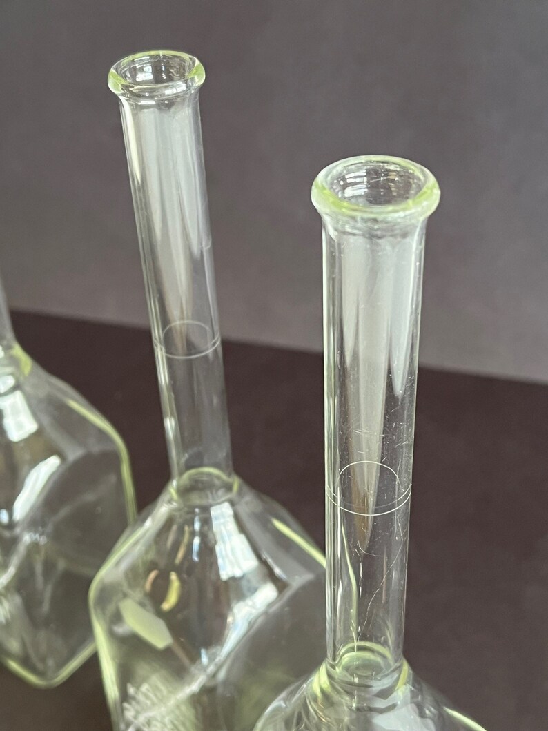 Set of Three 250 Ml Kimax Glass Volumetric Flasks With 3 Cork Stoppers ...