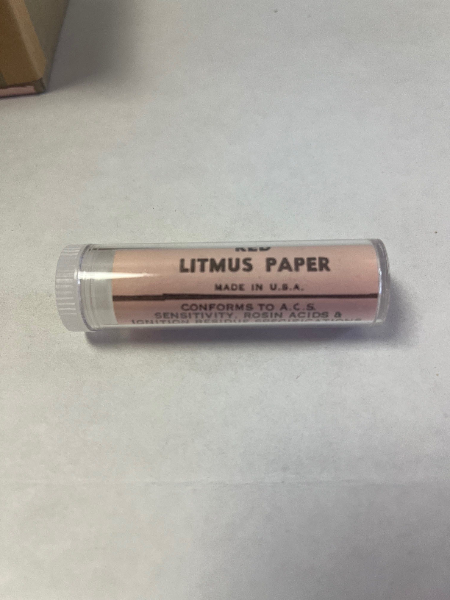 Case of Red Litmus Paper 12 Vials 100 Paper Strips per - Etsy