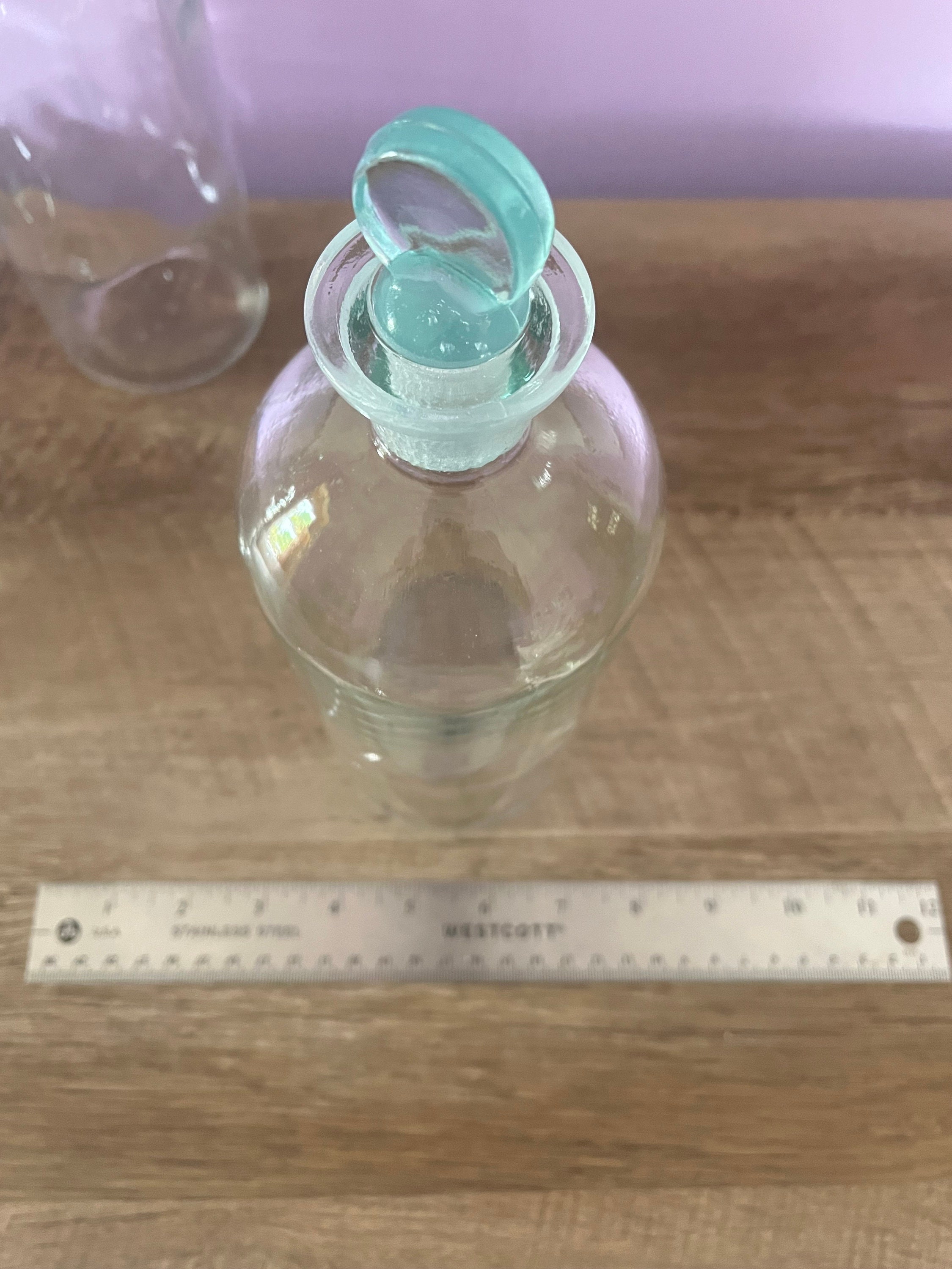 1 Liter T. C. Wheaton Chemistry Bottle With Glass Stopper - Etsy