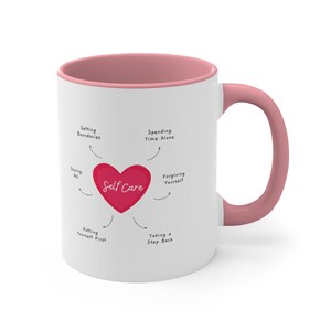 Self Care Mug, Mindful Reminders Cup, Self Love Affirmation Mug ...