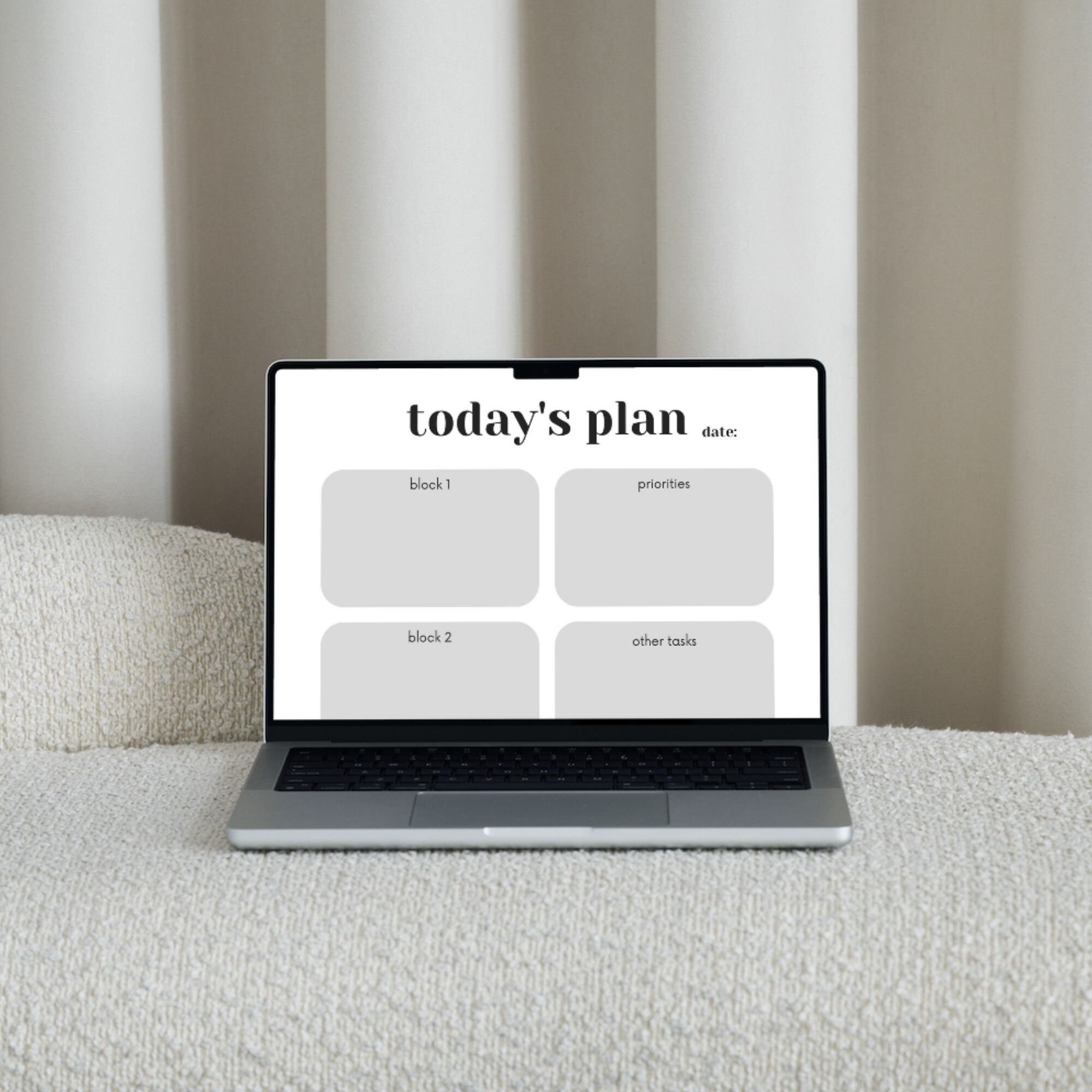 Time Blocking Template, Pomodoro Planner, Daily Planner Printable ...