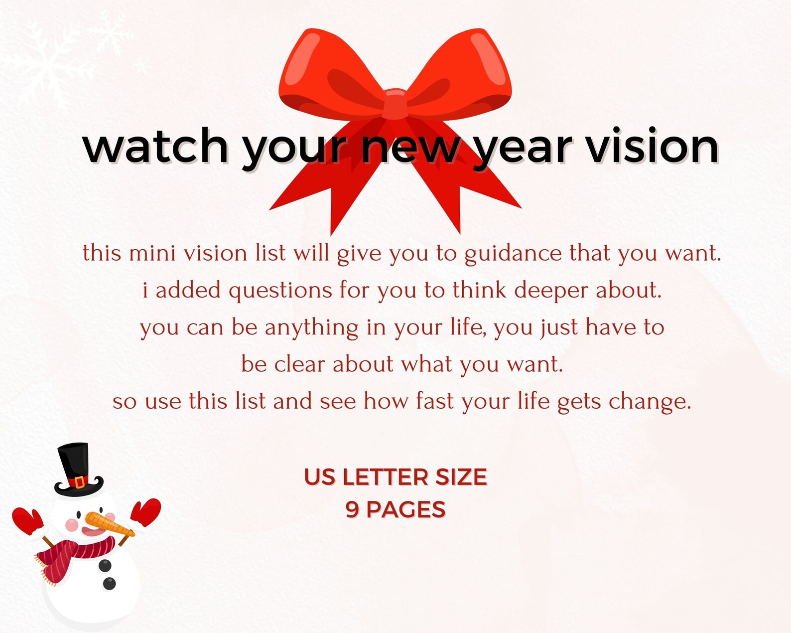 2025 Vision Board Journal Life Vision List Pdf, Future Self Vision ...
