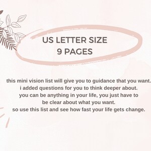 2025 Vision Board Journal Life Vision List Pdf, Future Self Vision ...