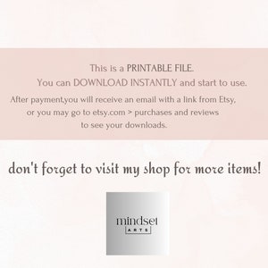 2024 Manifestation Journal Worksheet Life Vision List Pdf, Vision Board ...