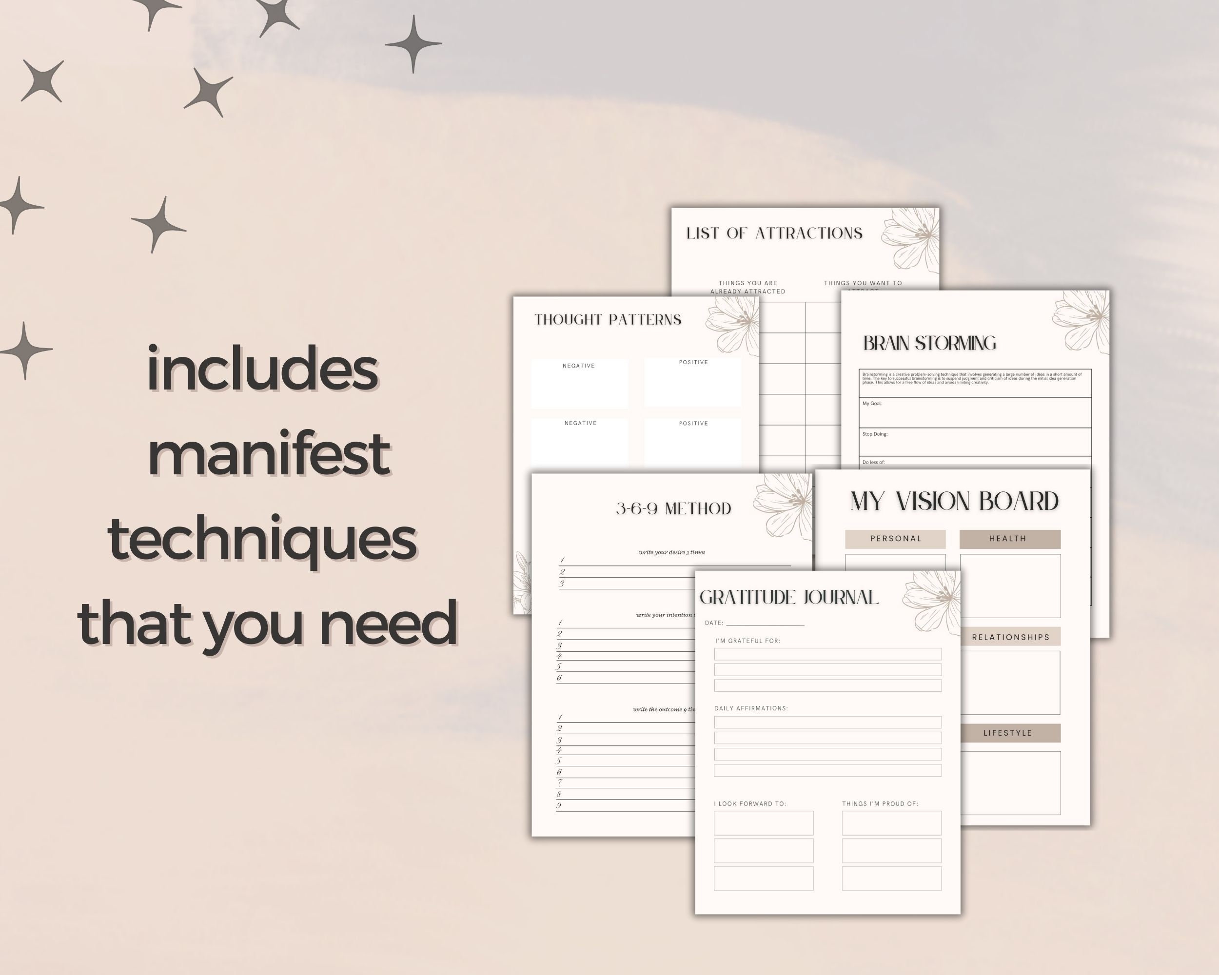 Law of Attraction Planner, Law of Attraction Journal, Money Mindset ...