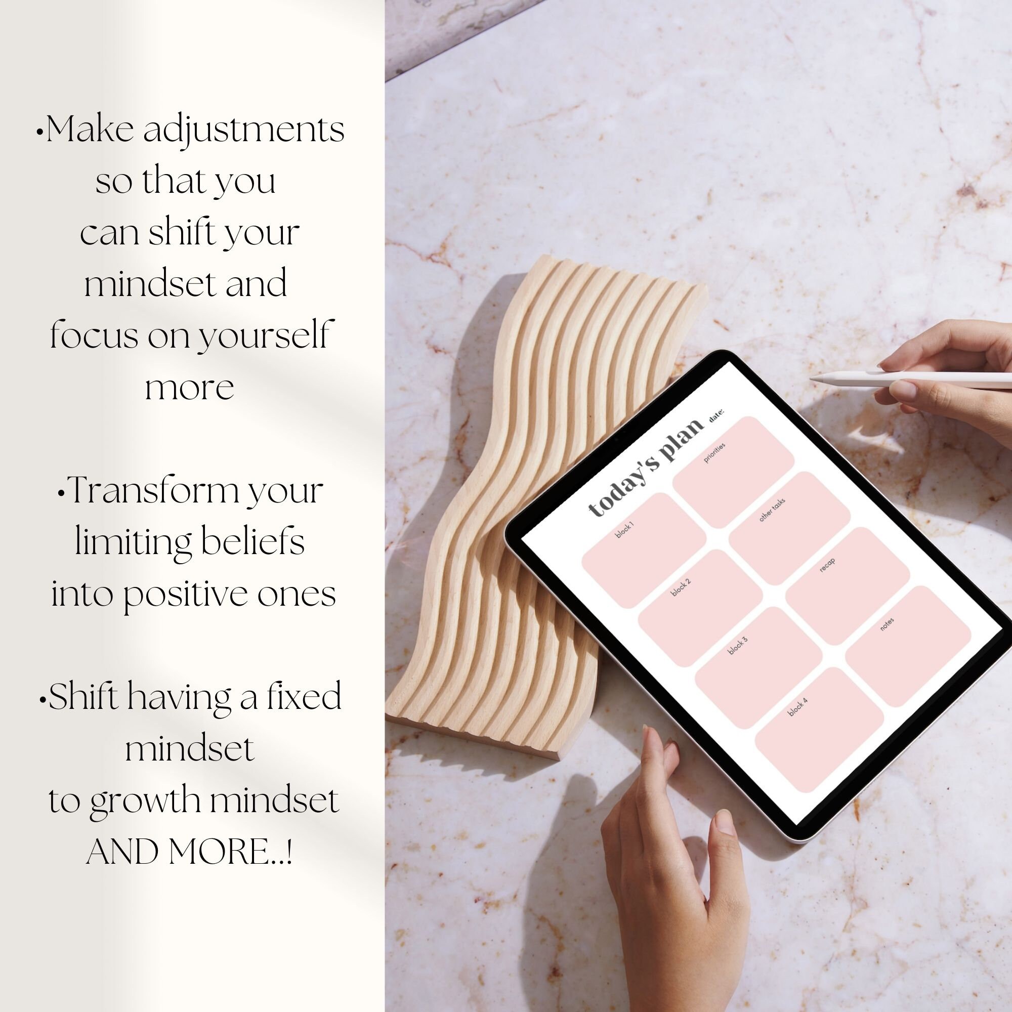 Time Blocking Template, Pomodoro Planner, Daily Planner Printable ...