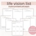 2025 Vision Board Journal Life Vision List Pdf, Future Self Vision ...