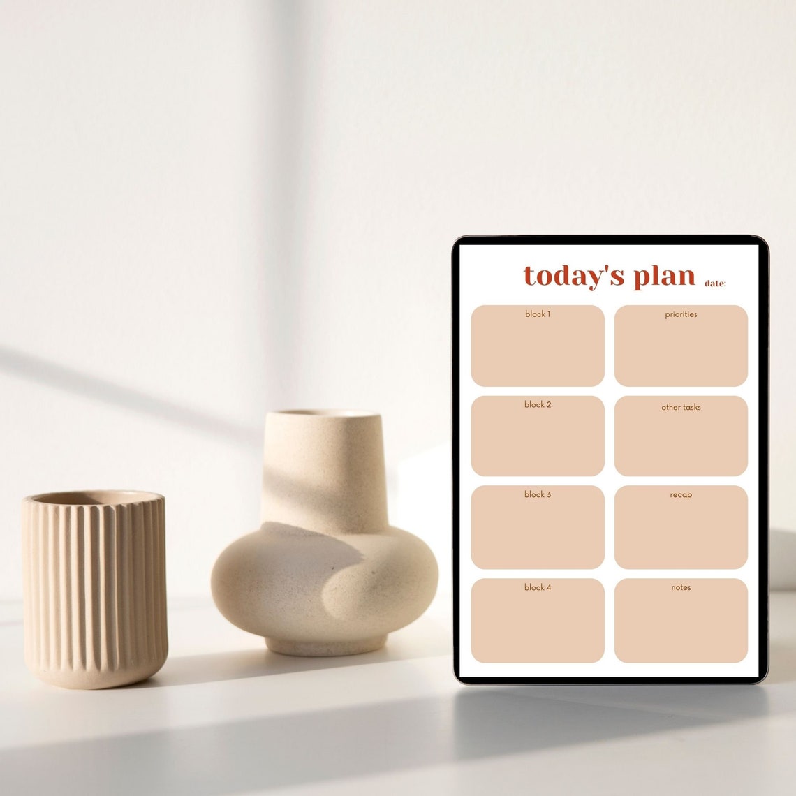 Time Blocking Template, Pomodoro Planner, Daily Planner Printable ...