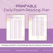 Printable Daily Psalm Bible Reading Plan Psalm a Day Spiritual Growth ...