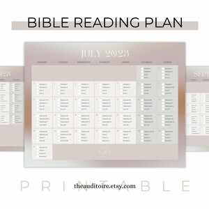 Printable Daily Bible Reading Plan 2023-2024 4 Readings per Day Read ...