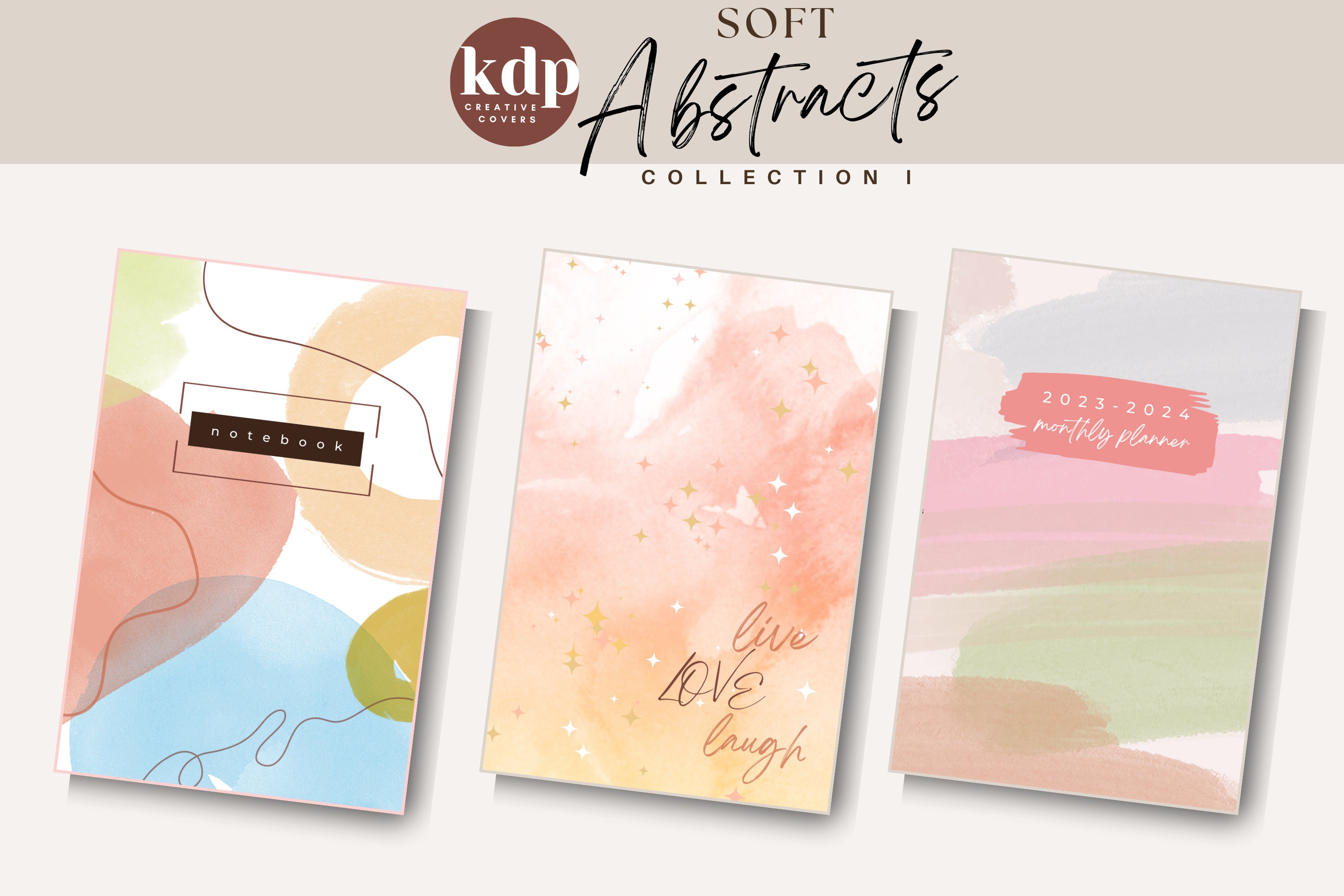 6 KDP Book Cover Templates, Editable in Canva, 6x 9 Paperback for 120 ...