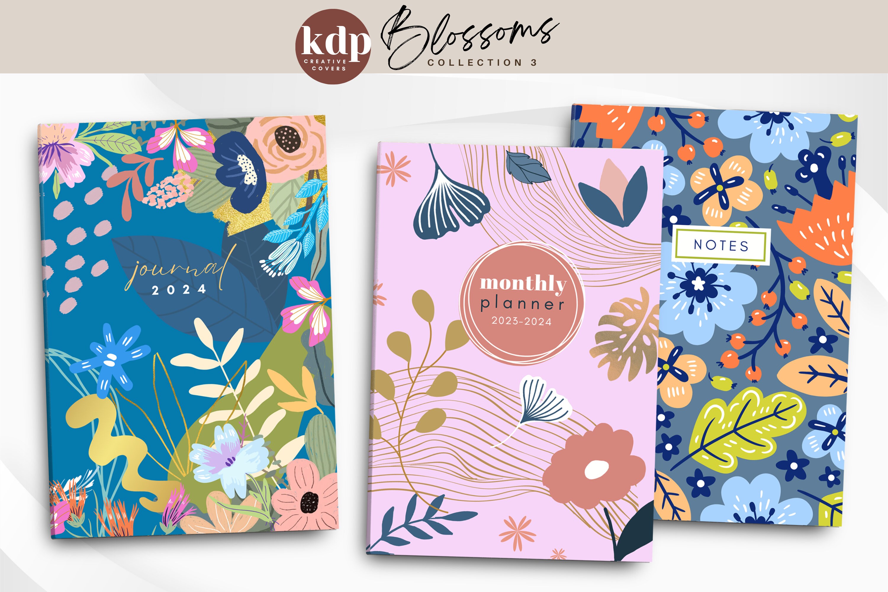 6 KDP Book Cover Templates, Editable in Canva, 6”x 9" Paperback for 120 ...