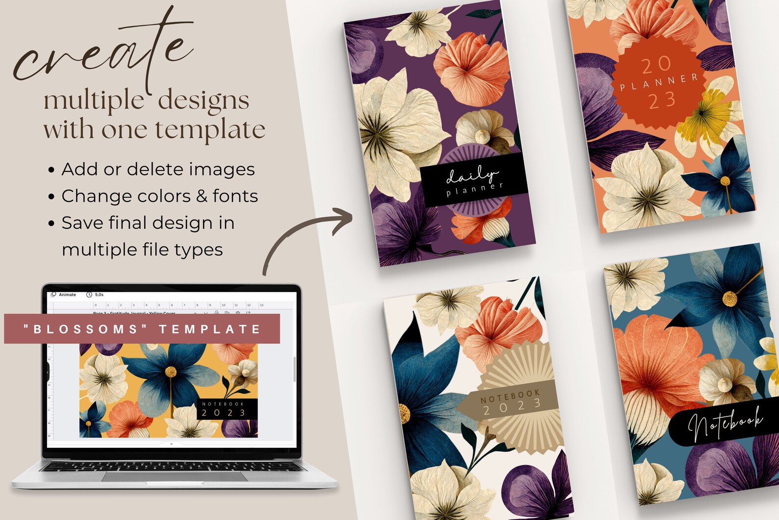 18 KDP Book Cover Templates Bundle Editable in Canva 6”x 9" Paperback ...