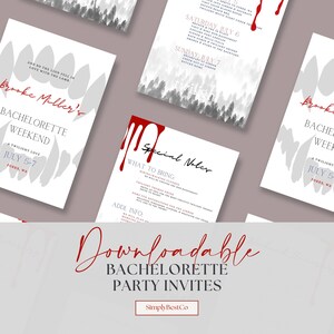 Twilight Bachelorette Invitations | 5x7 Digital and Print Template ...