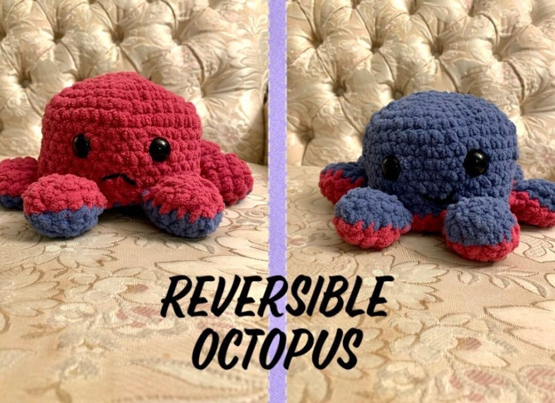 Reversible Octopus CROCHET PATTERN | Inside Out Octopus PDF Crochet ...