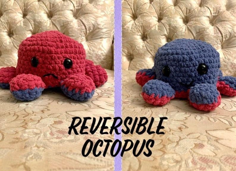 Reversible Octopus CROCHET PATTERN | Inside Out Octopus PDF Crochet ...