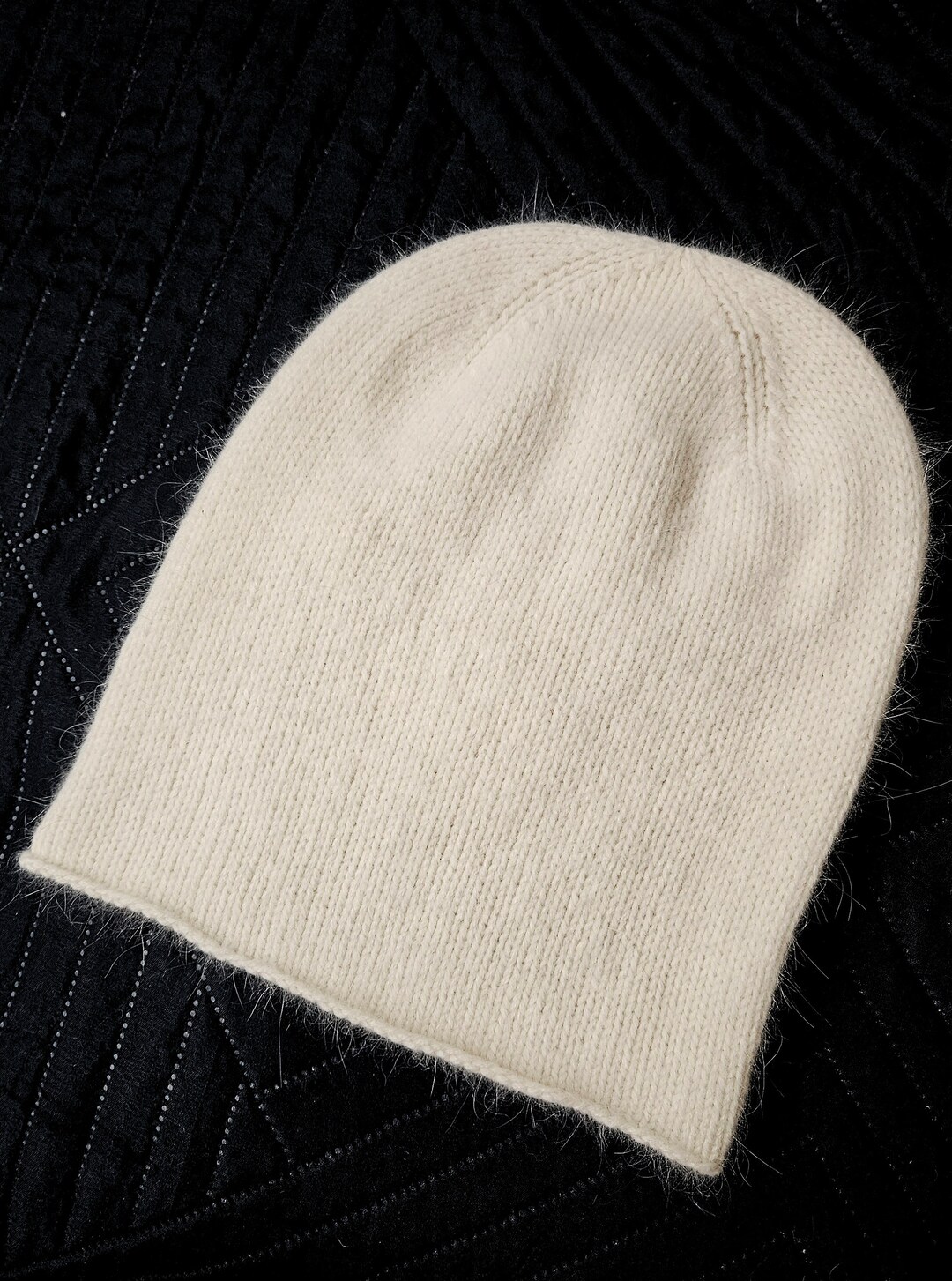 Women's Knitted Hat Beanie. Hat Angora. Hat Warm. Hat Angora Wool Hat ...