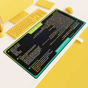 Desk Mats - Blender Shortcuts and More - Etsy