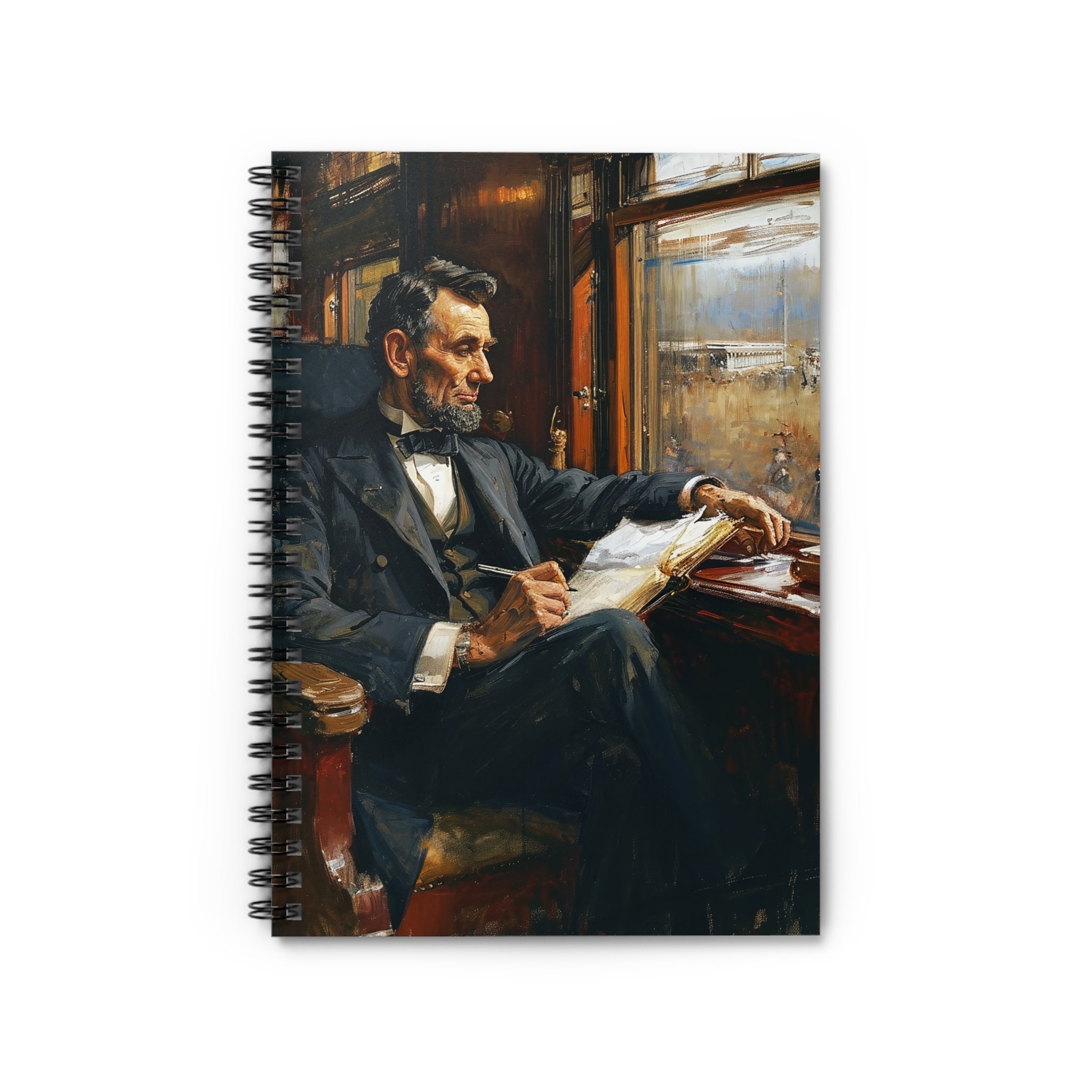 Abraham Lincoln Gettysburg Address Notebook Historical Scene, Writing ...