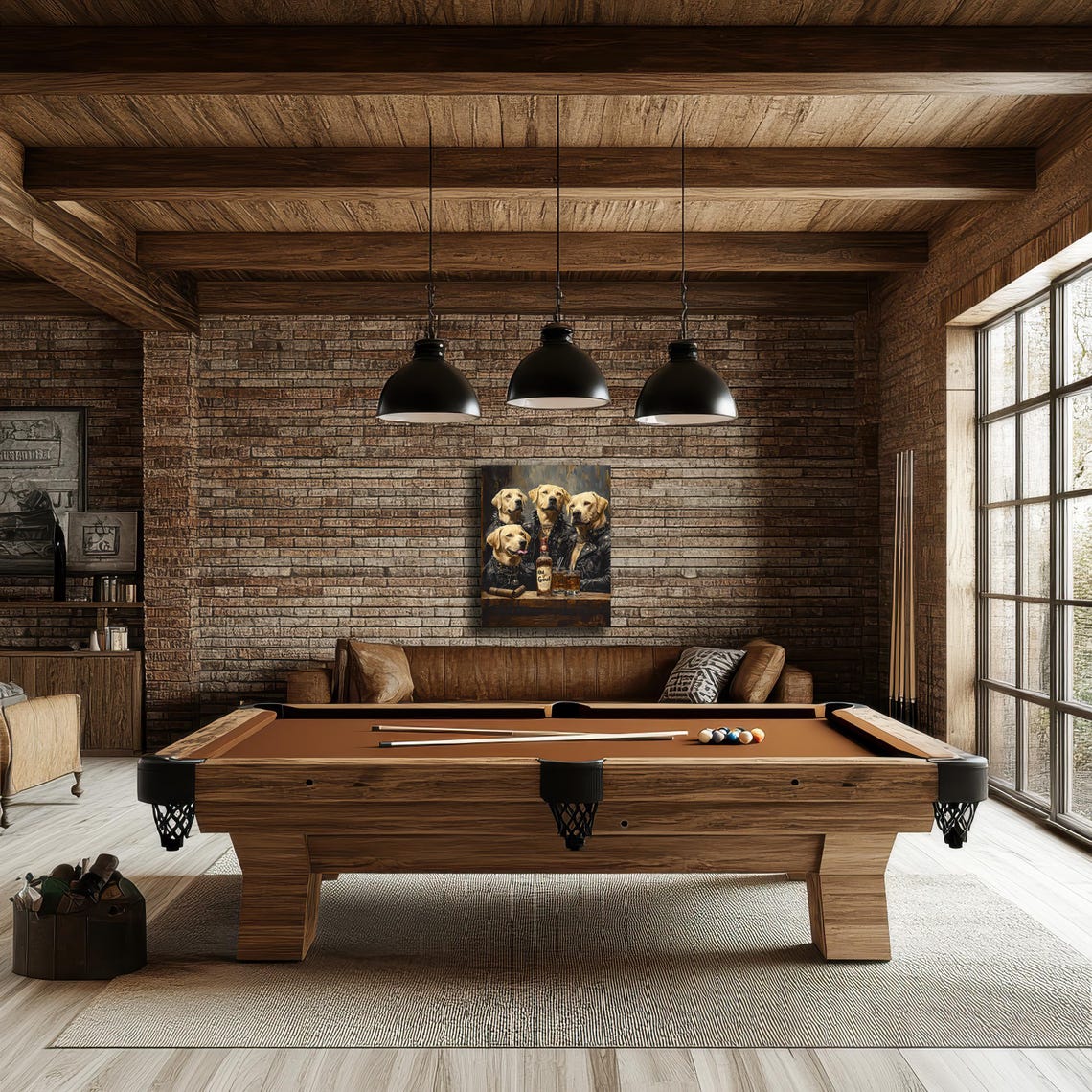 Yellow Lab Goth Gang Digital Art Print | Funny Dog Wall Art | "old ...